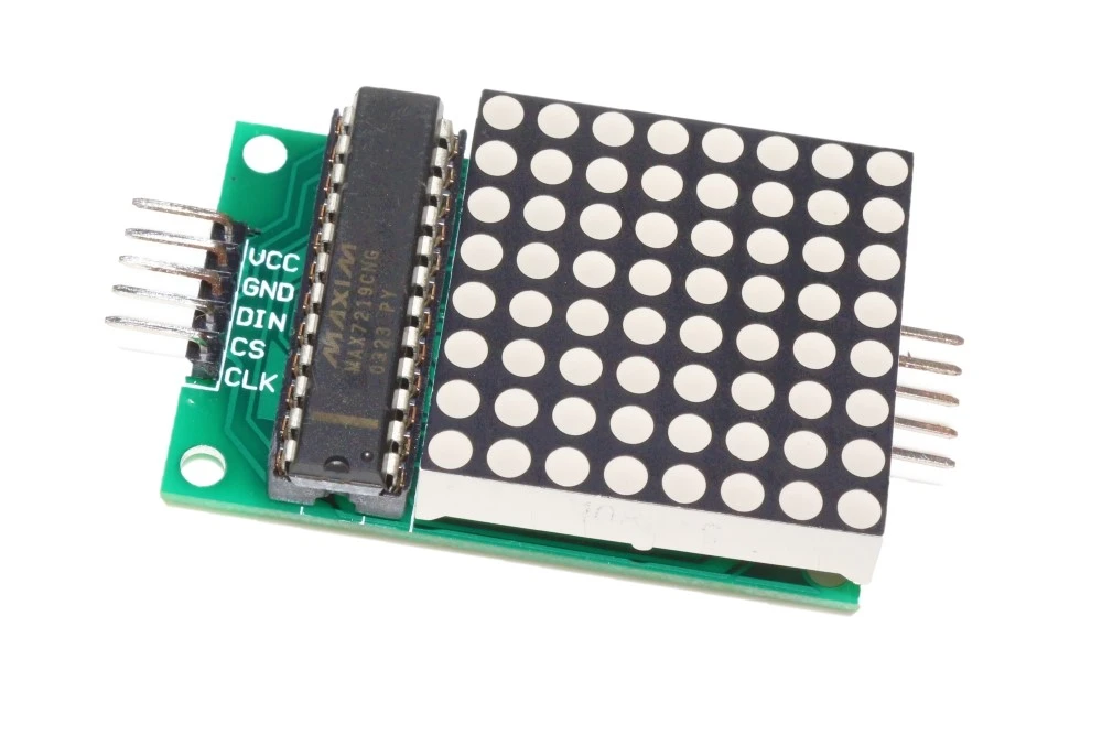 MAX7219 8x8 LED Dot Matrix Display Module - MikroStore
